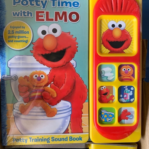 Toys | Potty Time With Elmo Sound Book Red | Poshmark